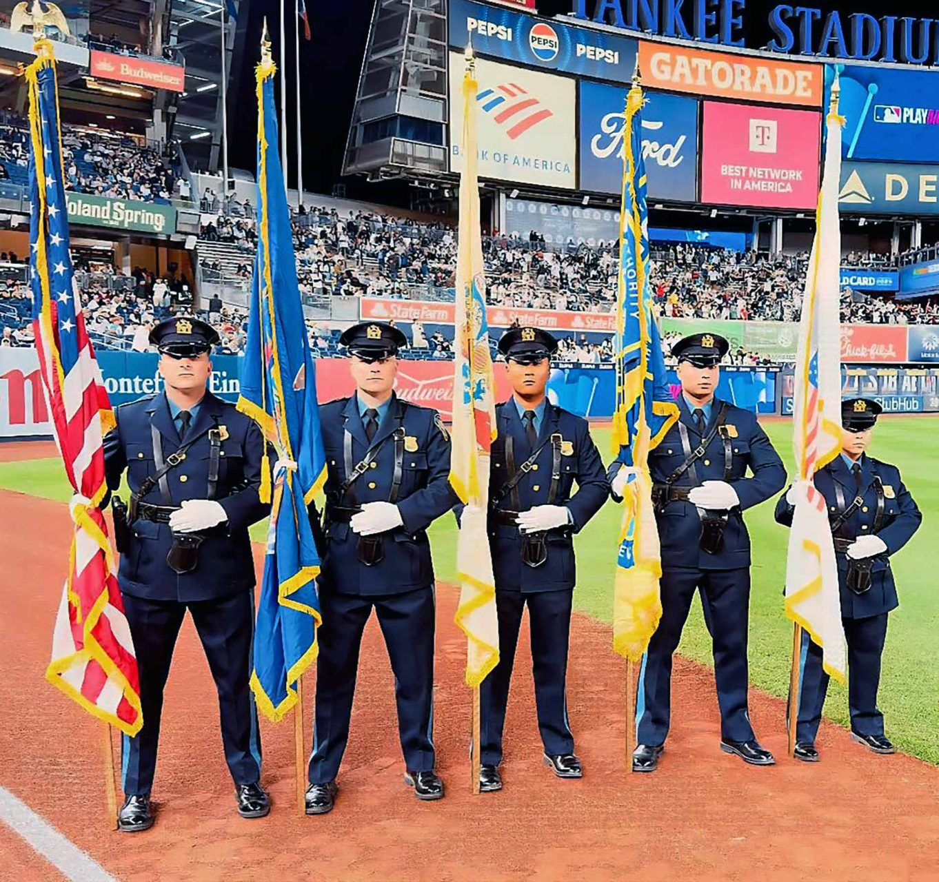 PAPD Honor Guard at Yankee Stadium - Port Authority Police Benevolent ...