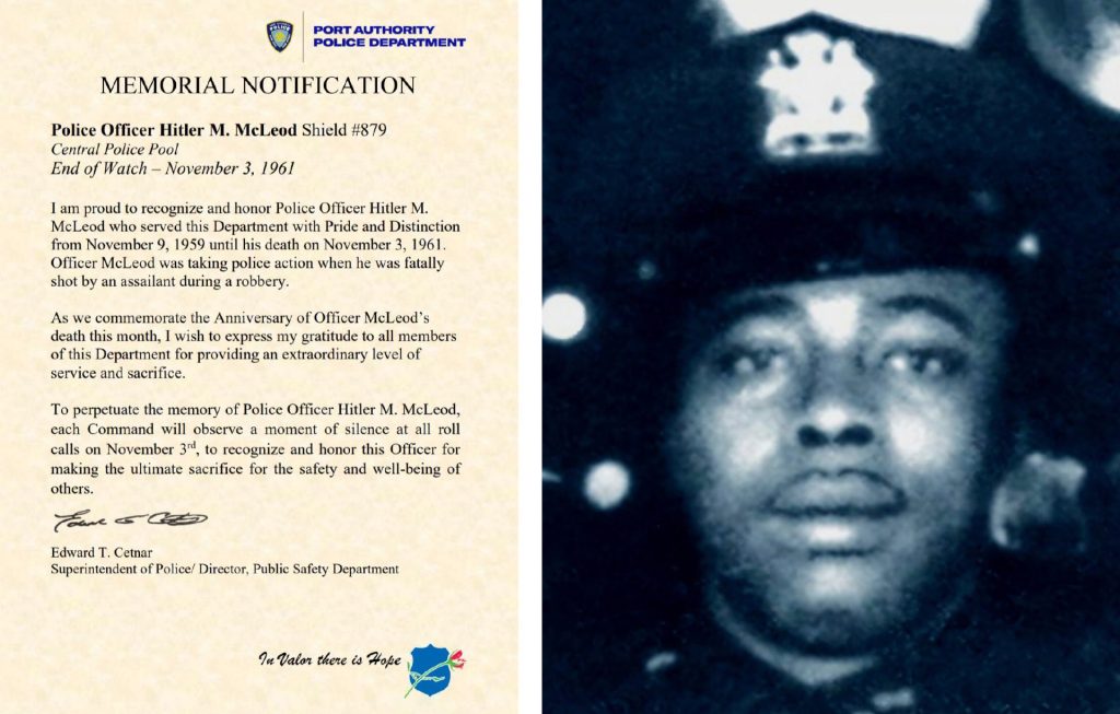 In Remembrance: PAPD Police Officer Hitler M. McLeod - Port Authority ...